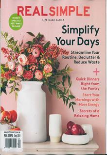 Real Simple Magazine Subscription | Buy at Newsstand.co.uk | Cooking & Food