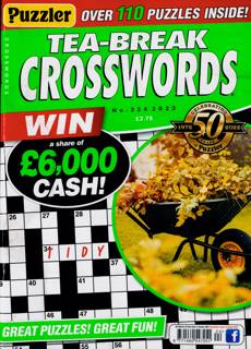 Puzzler Tea Break Crosswords Magazine Subscription | Buy at Newsstand ...