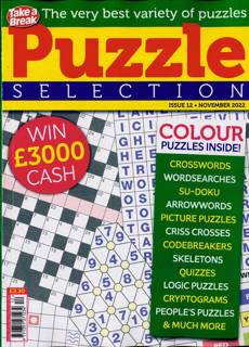 Take A Break Puzzle Selection Magazine Subscription | Buy at Newsstand ...