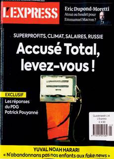 L Express Magazine Subscription | Buy at Newsstand.co.uk | French