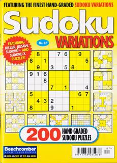 Sudoku Variations Magazine Subscription | Buy at Newsstand.co.uk | Sudoku