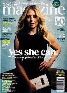 Saga Magazine Subscription | Buy at Newsstand.co.uk | Glossy Fashion