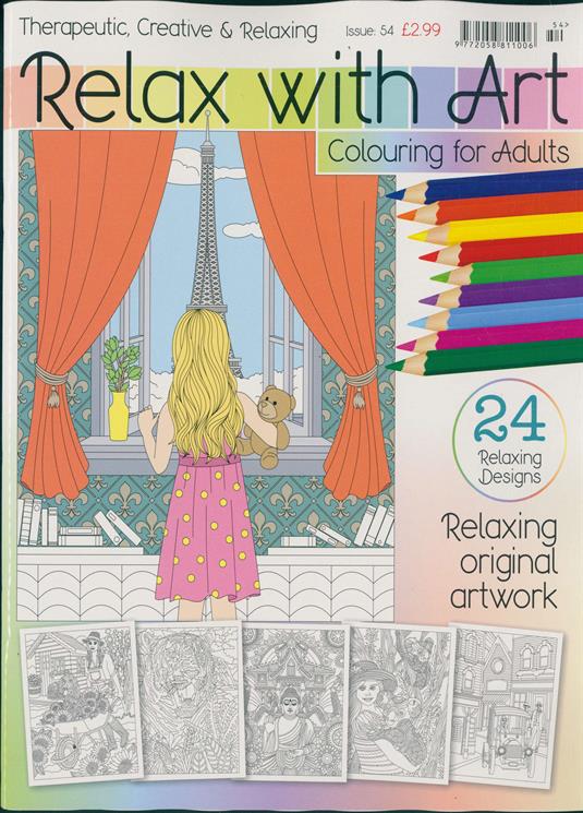 Relax With Art Magazine Subscription | Buy at Newsstand.co.uk | Colouring
