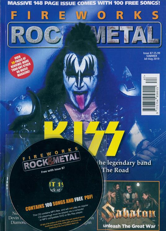 Fireworks Magazine Subscription | Buy at Newsstand.co.uk | Rock Music