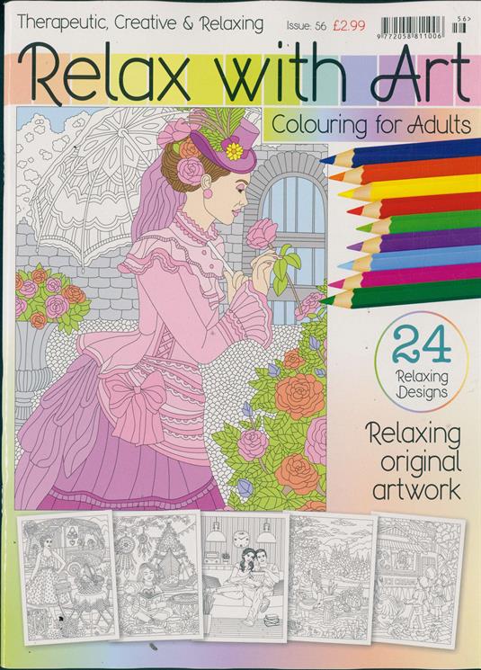 Relax With Art Magazine Subscription | Buy at Newsstand.co.uk | Colouring
