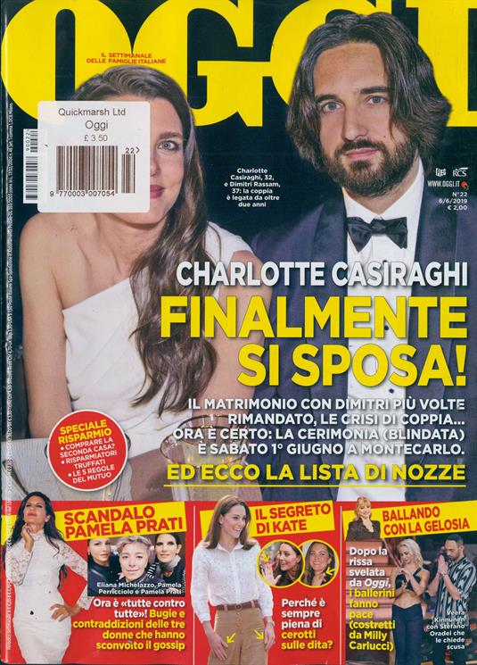 Oggi Magazine Subscription | Buy at Newsstand.co.uk | Italian