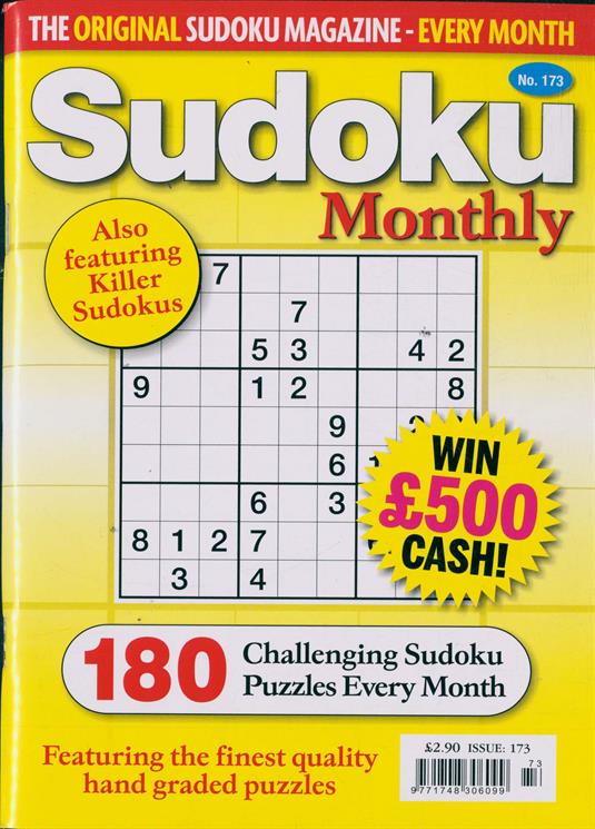 Sudoku Monthly Magazine Subscription | Buy at Newsstand.co.uk | Sudoku