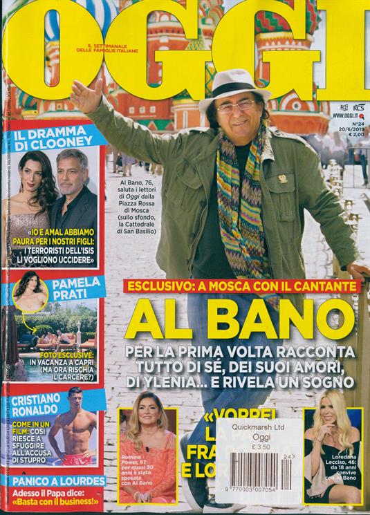 Oggi Magazine Subscription | Buy at Newsstand.co.uk | Italian