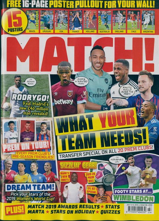 Match Magazine Subscription | Buy at Newsstand.co.uk | Children's Football