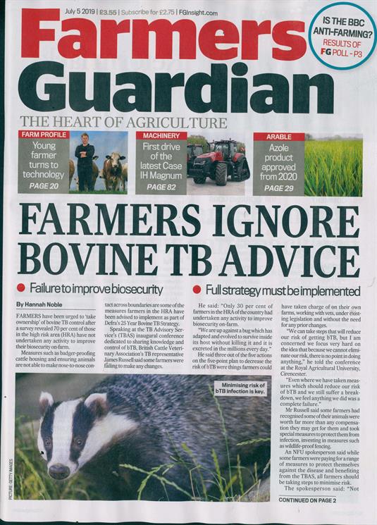 Farmers Guardian Magazine Subscription | Buy at Newsstand.co.uk ...