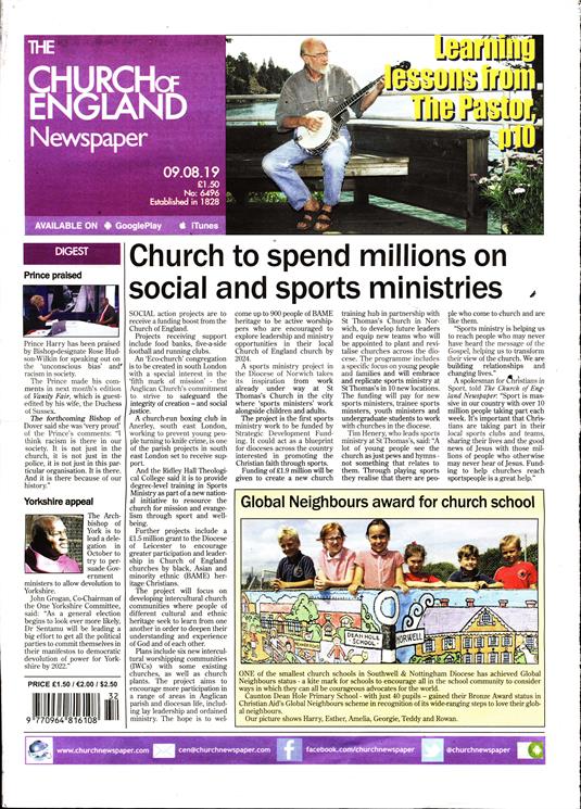 Church Of England Newsp Magazine Subscription | Buy at Newsstand.co.uk ...