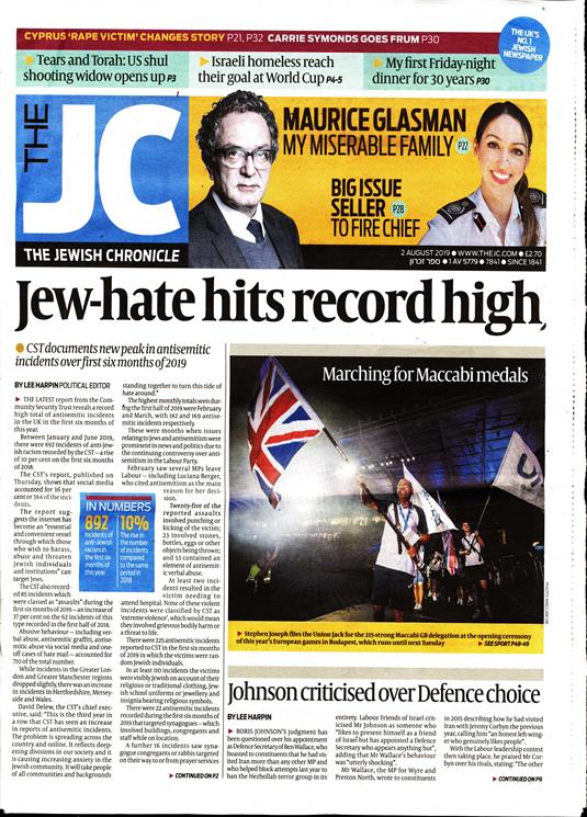 Jewish Chronicle Magazine Subscription | Buy at Newsstand.co.uk | Religion