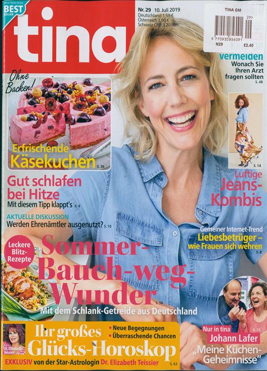 Tina Magazine Subscription | Buy at Newsstand.co.uk | German