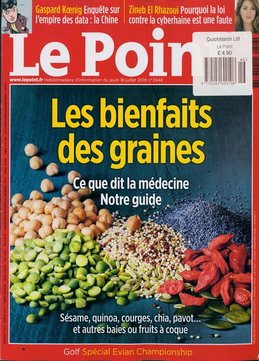 Le Point Magazine Subscription | Buy at Newsstand.co.uk | French