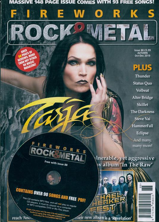 Fireworks Magazine Subscription | Buy at Newsstand.co.uk | Rock Music