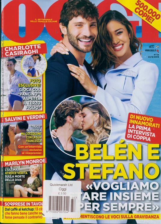 Oggi Magazine Subscription | Buy at Newsstand.co.uk | Italian