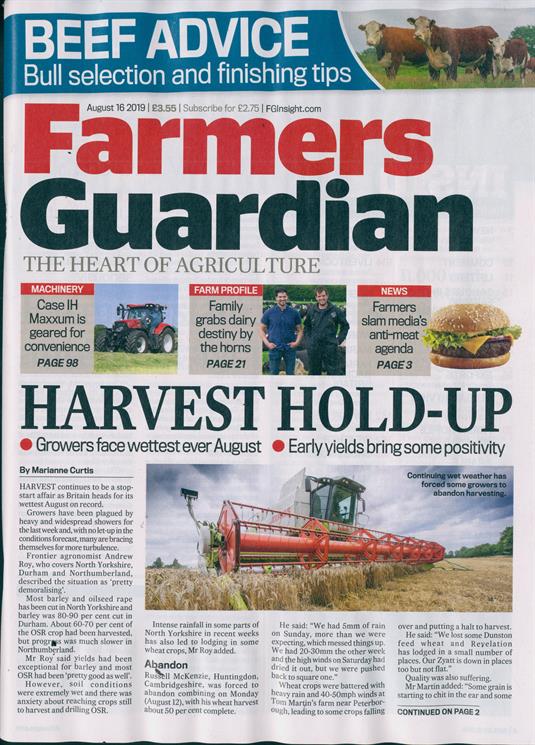Farmers Guardian Magazine Subscription | Buy at Newsstand.co.uk ...