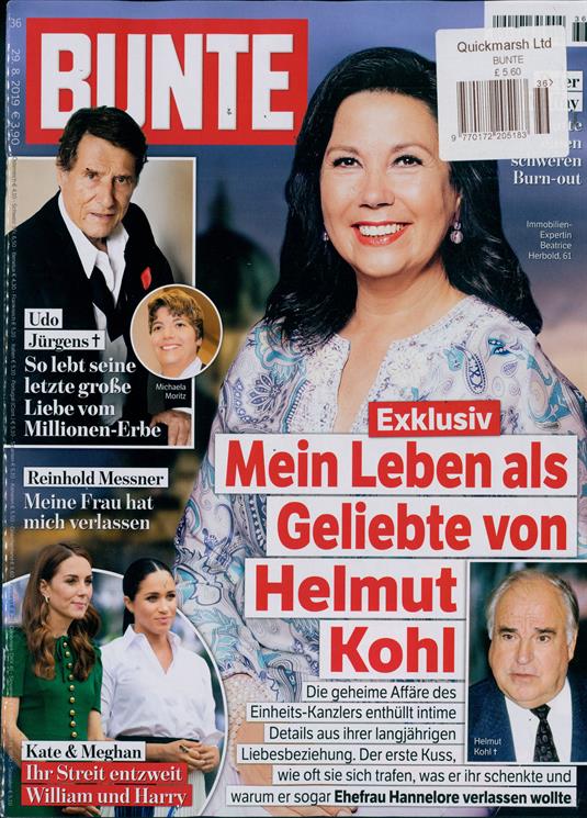 Bunte Illustrierte Magazine Subscription | Buy at Newsstand.co.uk | German