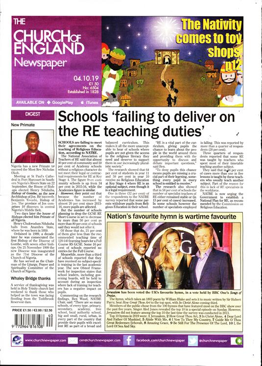Church Of England Newsp Magazine Subscription | Buy at Newsstand.co.uk ...