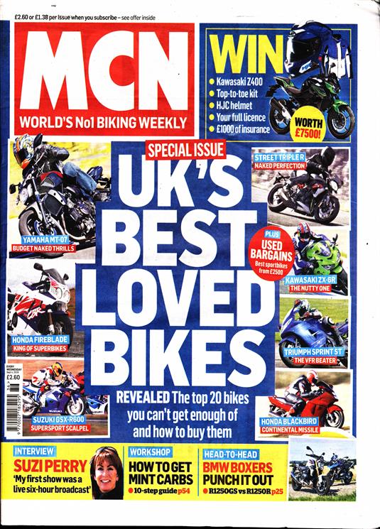 Motorcycle News Magazine Subscription | Buy at Newsstand.co.uk ...