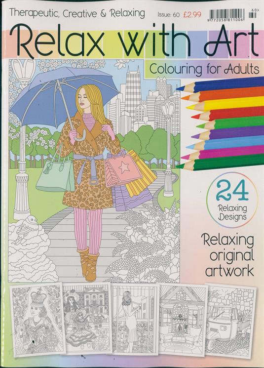 Relax With Art Magazine Subscription | Buy at Newsstand.co.uk | Colouring