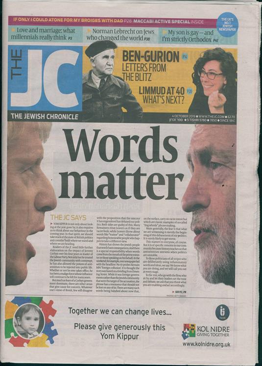 Jewish Chronicle Magazine Subscription | Buy at Newsstand.co.uk | Religion