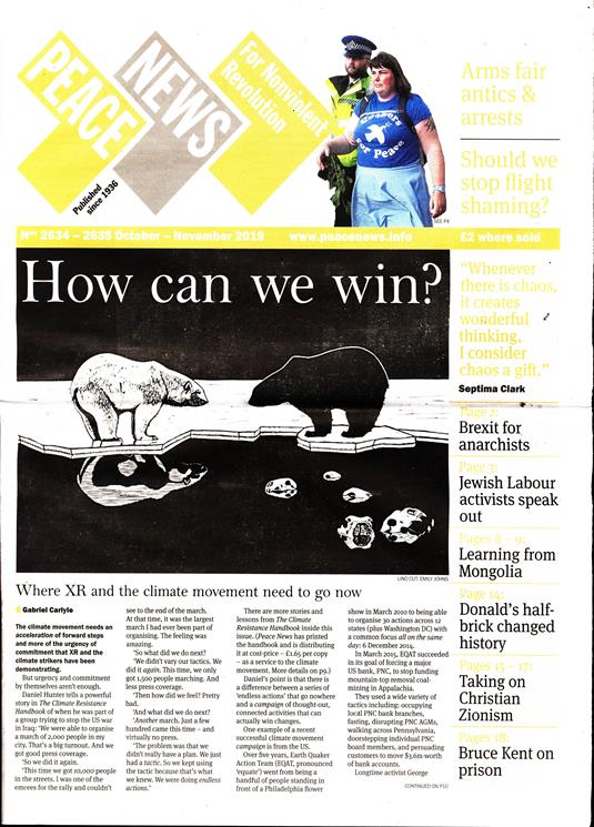 Peace News Magazine Subscription | Buy at Newsstand.co.uk | Miscellaneous