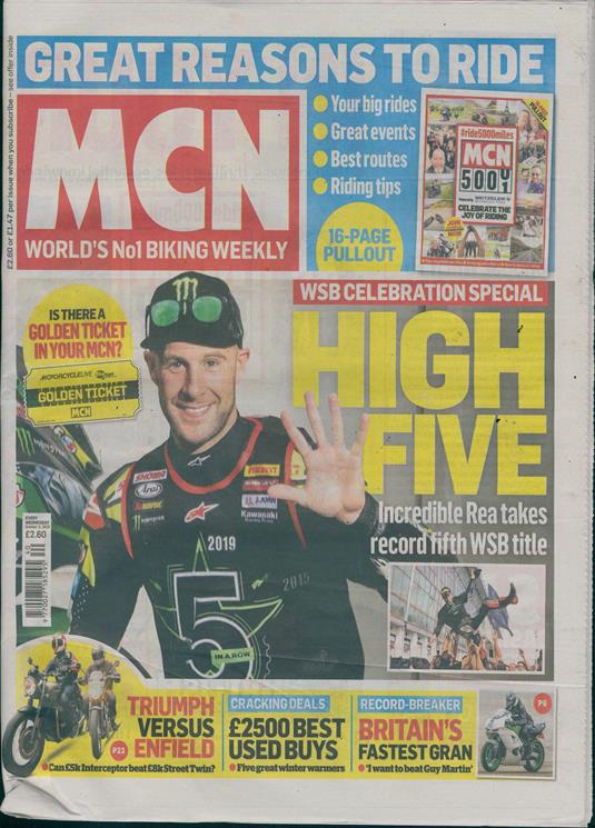 Motorcycle News Magazine Subscription | Buy at Newsstand.co.uk ...