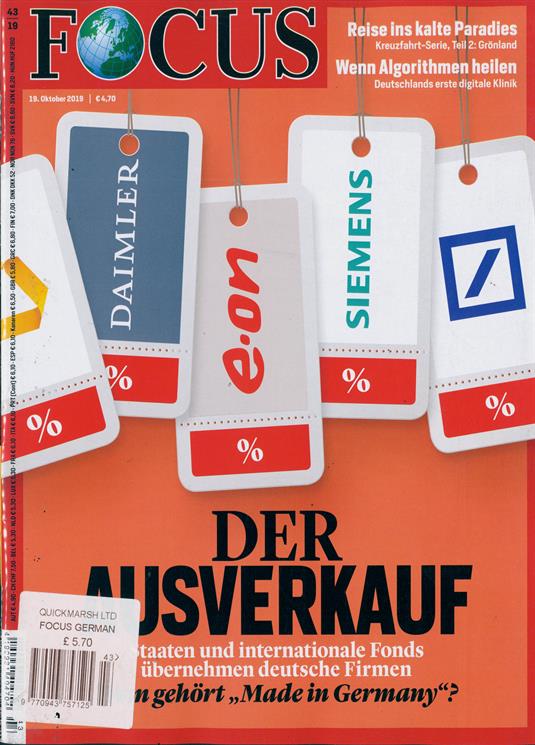 Focus (German) Magazine Subscription | Buy at Newsstand.co.uk | German
