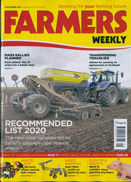 Farmers Weekly Magazine Subscription | Buy at Newsstand.co.uk | Agriculture