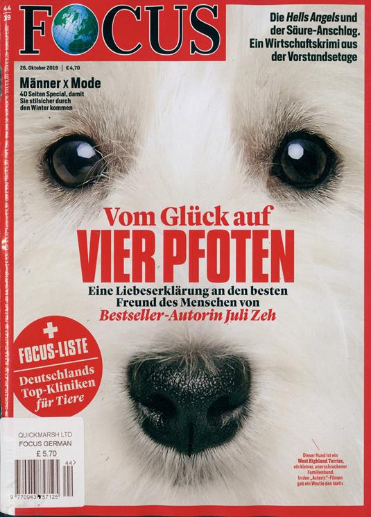 Focus (German) Magazine Subscription | Buy at Newsstand.co.uk | German