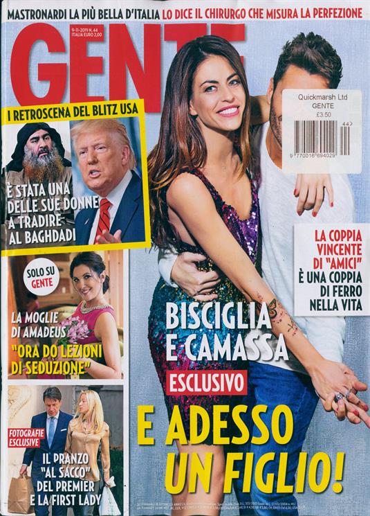 Gente Magazine Subscription | Buy at Newsstand.co.uk | Italian