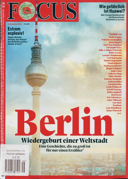 Focus (German) Magazine Subscription | Buy at Newsstand.co.uk | German