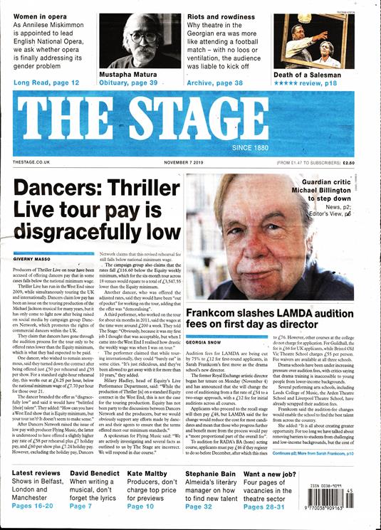 Stage Magazine Subscription | Buy at Newsstand.co.uk | Theatre & Dance