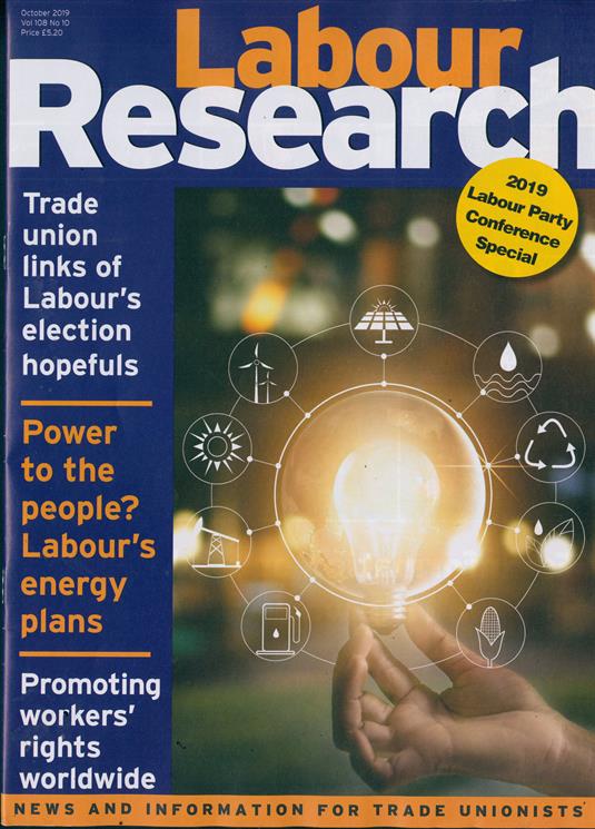 Labour Research Magazine Subscription | Buy at Newsstand.co.uk | Political