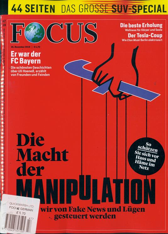 Focus (German) Magazine Subscription | Buy at Newsstand.co.uk | German
