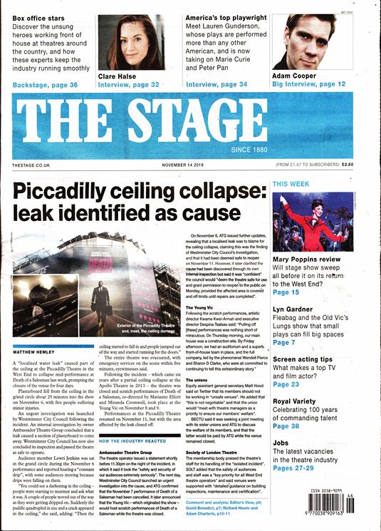 Stage Magazine Subscription | Buy at Newsstand.co.uk | Theatre & Dance