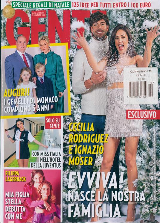 Gente Magazine Subscription | Buy at Newsstand.co.uk | Italian