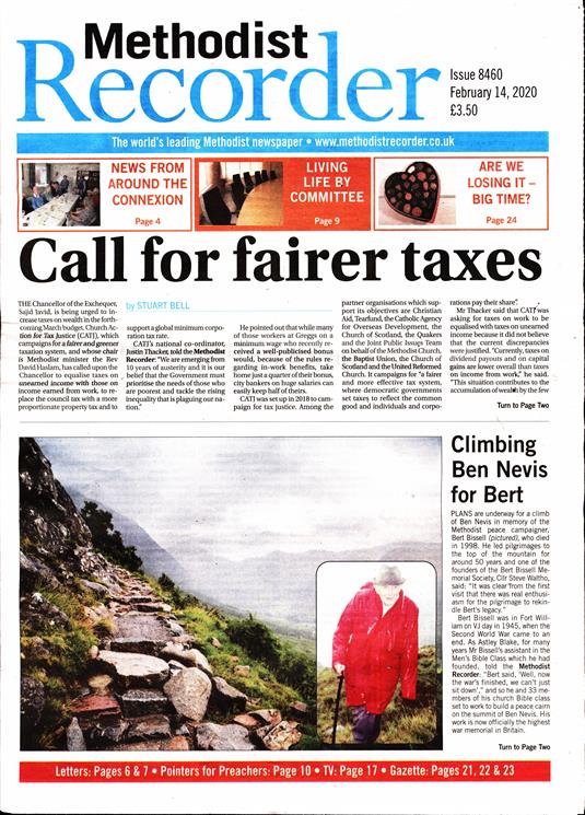 Methodist Recorder Magazine Subscription | Buy at Newsstand.co.uk ...