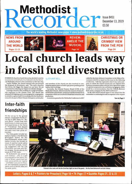 Methodist Recorder Magazine Subscription | Buy at Newsstand.co.uk ...