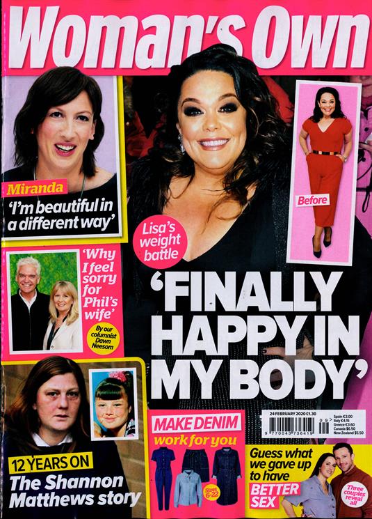 Womans Own Magazine Subscription | Buy at Newsstand.co.uk | Women's Weekly