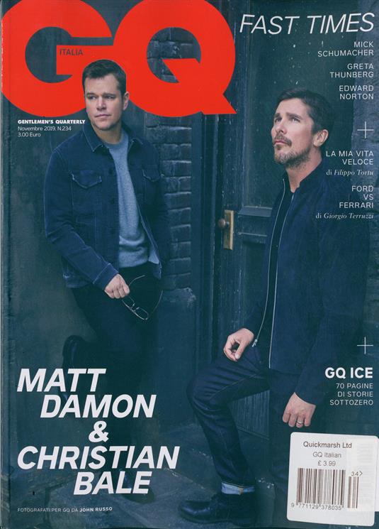 Gq Italian Magazine Subscription | Buy at Newsstand.co.uk | Italian