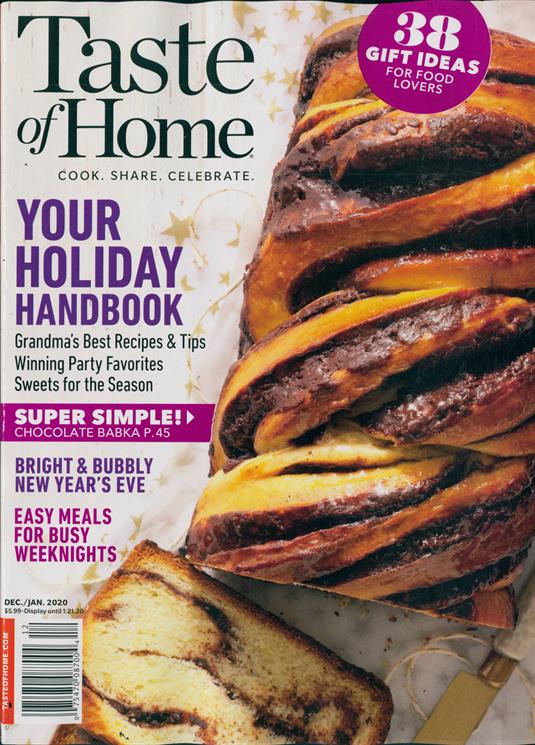 Taste Of Home Magazine Subscription | Buy at Newsstand.co.uk | Cooking ...