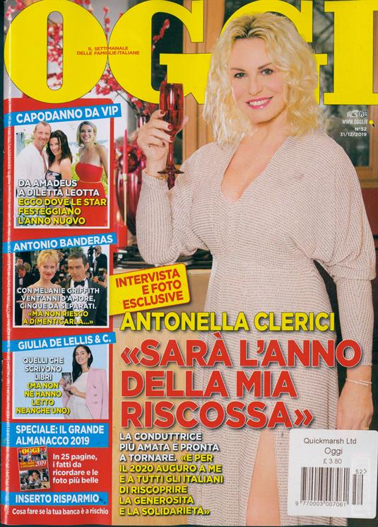 Oggi Magazine Subscription | Buy at Newsstand.co.uk | Italian