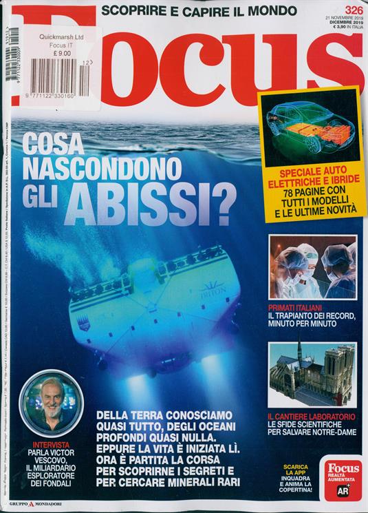 Focus (Italian) Magazine Subscription | Buy at Newsstand.co.uk | Italian