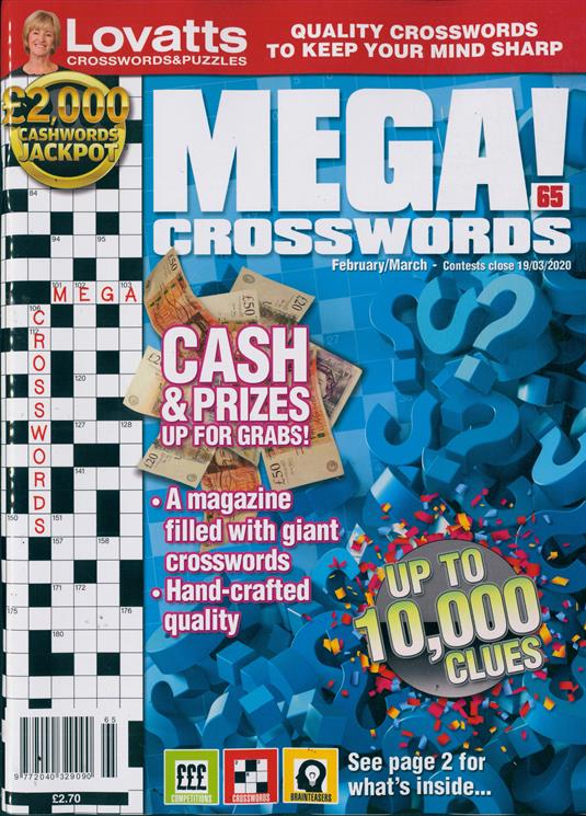 Lovatts Mega Crosswords Magazine Subscription | Buy at Newsstand.co.uk ...