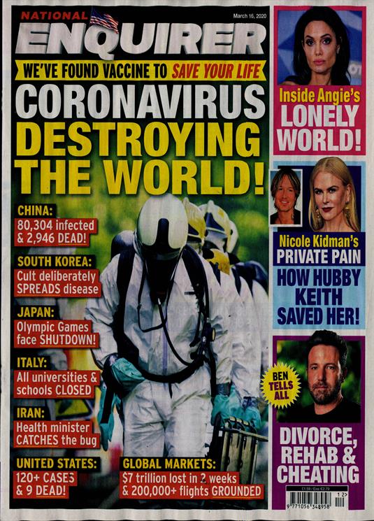 National Enquirer Magazine Subscription | Buy at Newsstand.co.uk | Intl ...