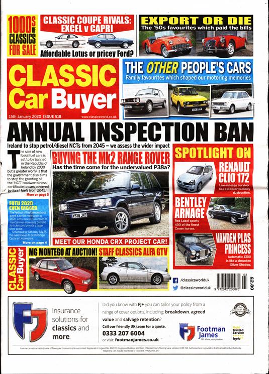 Classic Car Buyer Magazine Subscription | Buy at Newsstand.co.uk ...