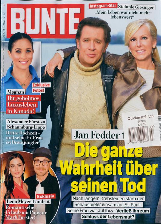 Bunte Illustrierte Magazine Subscription | Buy at Newsstand.co.uk | German