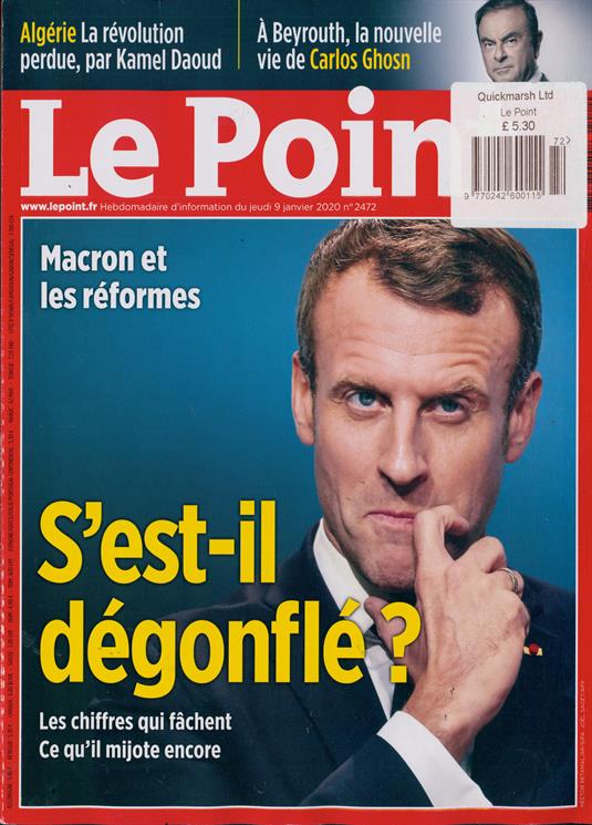 Le Point Magazine Subscription | Buy at Newsstand.co.uk | French
